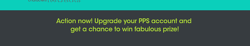 PPS Account Update Lucky Draw